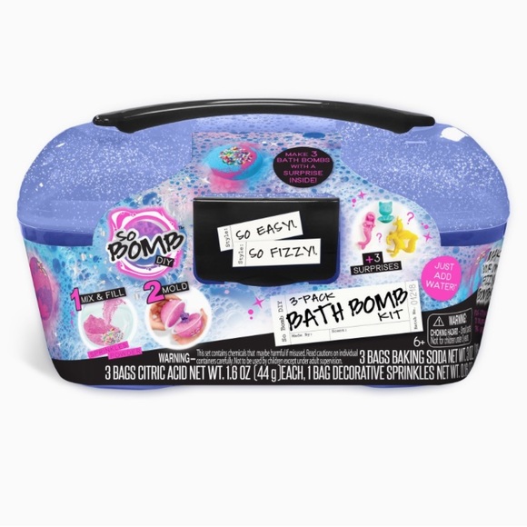 Bath, Skin & Hair | Canal Toys So Bomb Diy Bath Bomb Kit Caddy 3 Pack ...